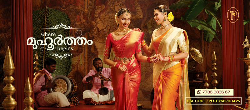 Pothys Kerala - Shop Manthrakodi, Pure Silk Sarees, Mens & Womens Wear